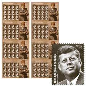 John Fitzgerald Kennedy Press Sheet of Forever Stamps