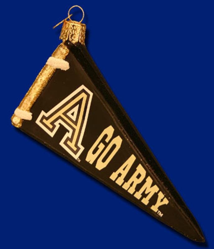 US Military Academy Army Pennant Ornament