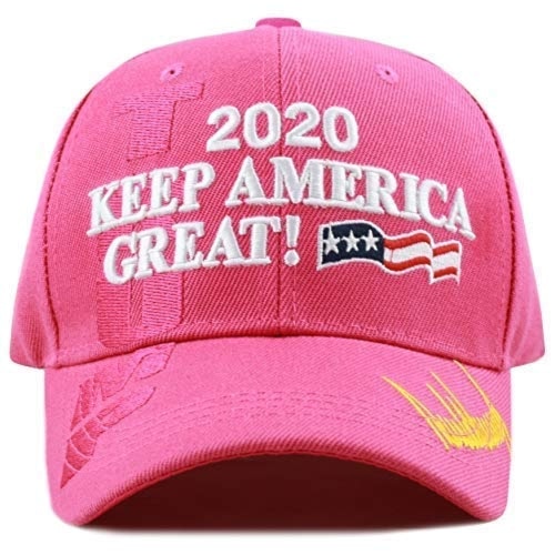 Trump 2020 Keep America Great PINK Hat with Signature