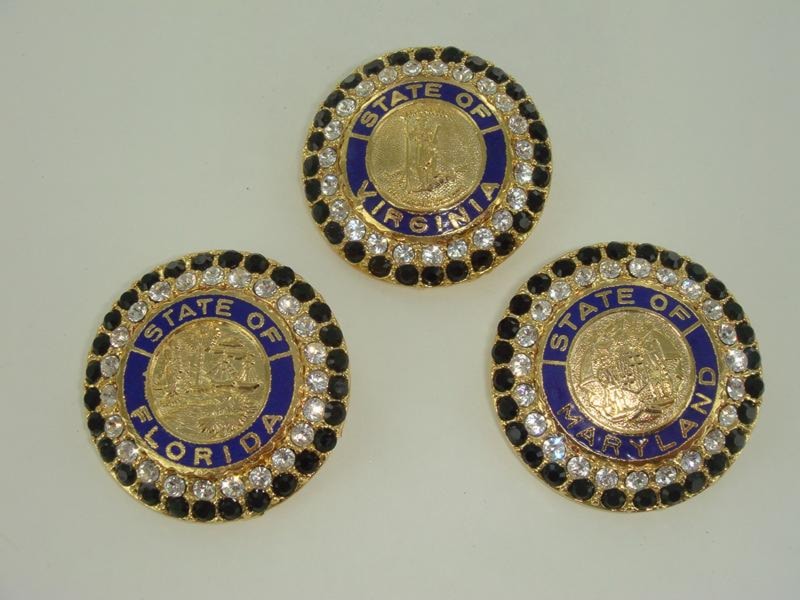 State Seal Brooch - VA, FL, only