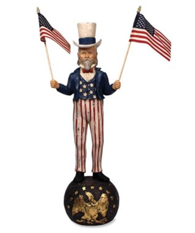 Americana Uncle Sam with Flags