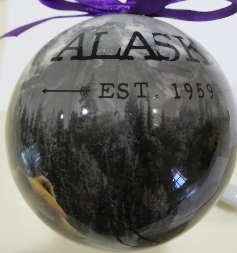 Alaska Est in 1959 Ball Ornament