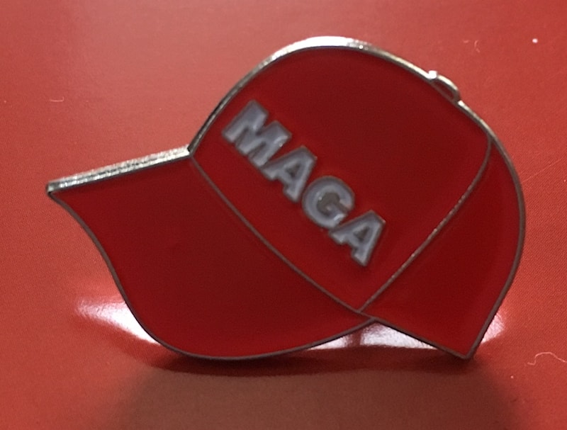 Make America Great Again MAGA Red Cap Lapel Pin