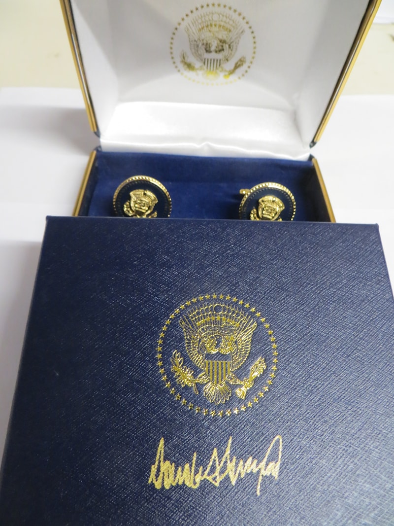 Donald Trump Blue Cobalt Presidential Cuff Links