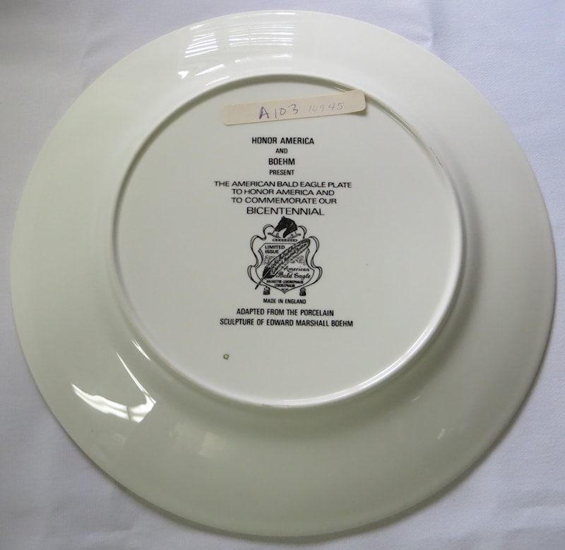 The American Bald Eagle Plate: To Honor America by Boehm