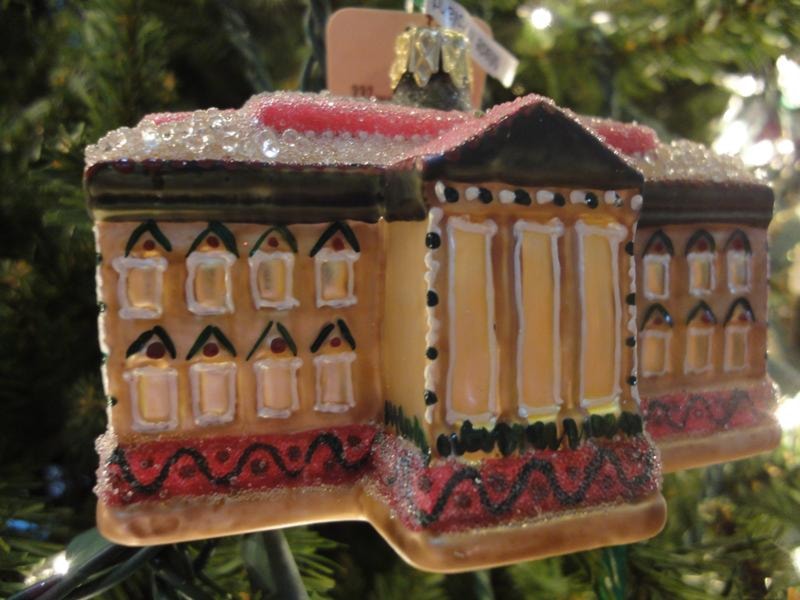 Gingerbread White House Ornament