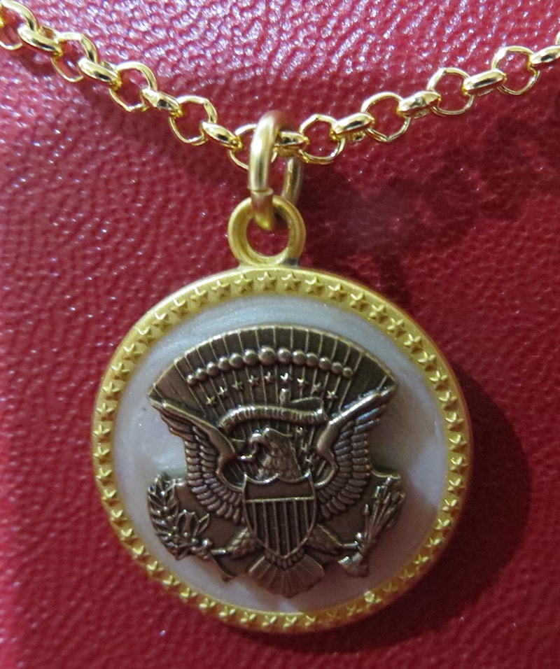 First Lady Seal Charm on Gold Chain