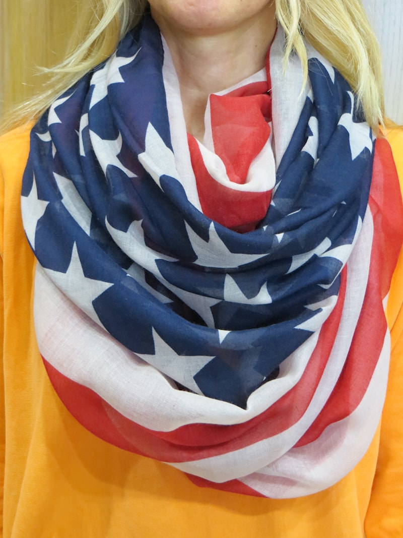 Scarf Infinity American Flag